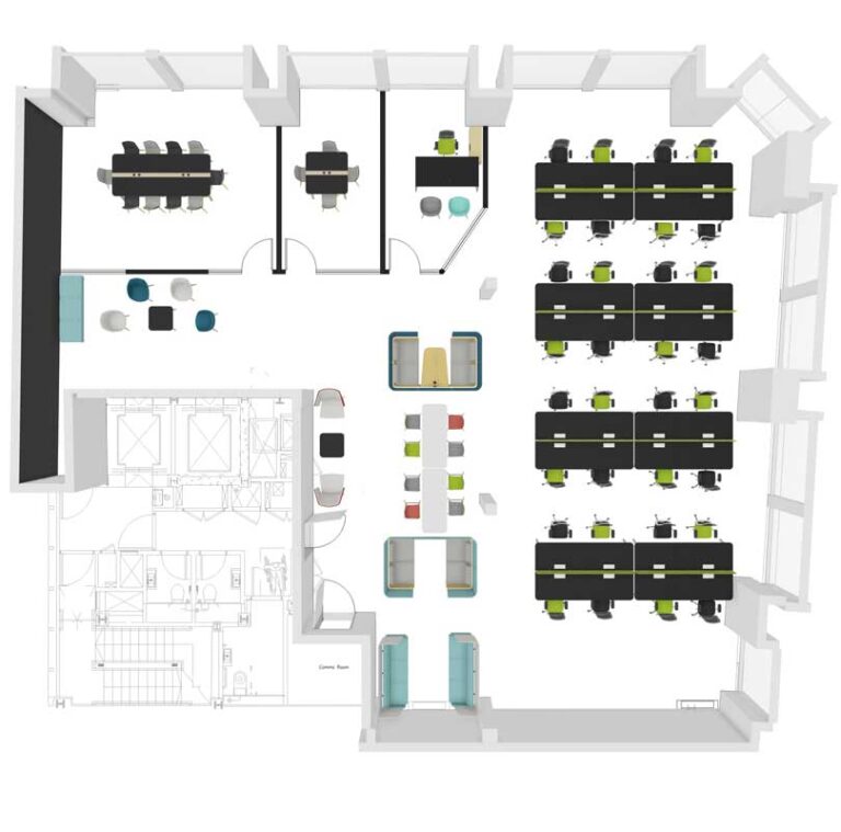 Office Space Planning, CAD Office Furniture Plans & Layouts,