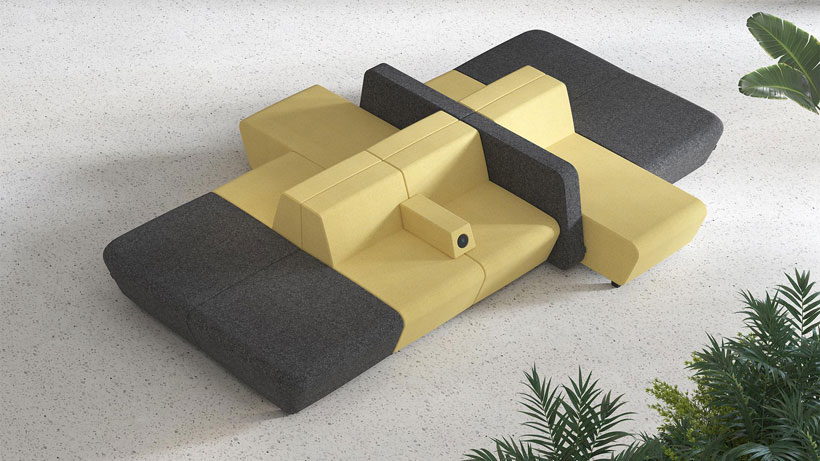 Modular Office Soft Seating System | Island Seating - Soft Rock ...
